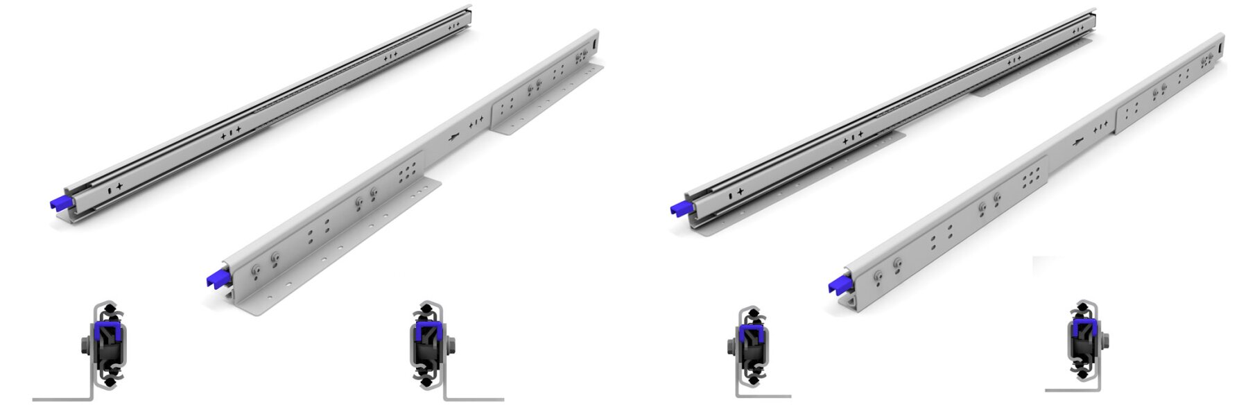 Schwerlastauszug 1705819-1200mm mit Verriegelung, € 115,00